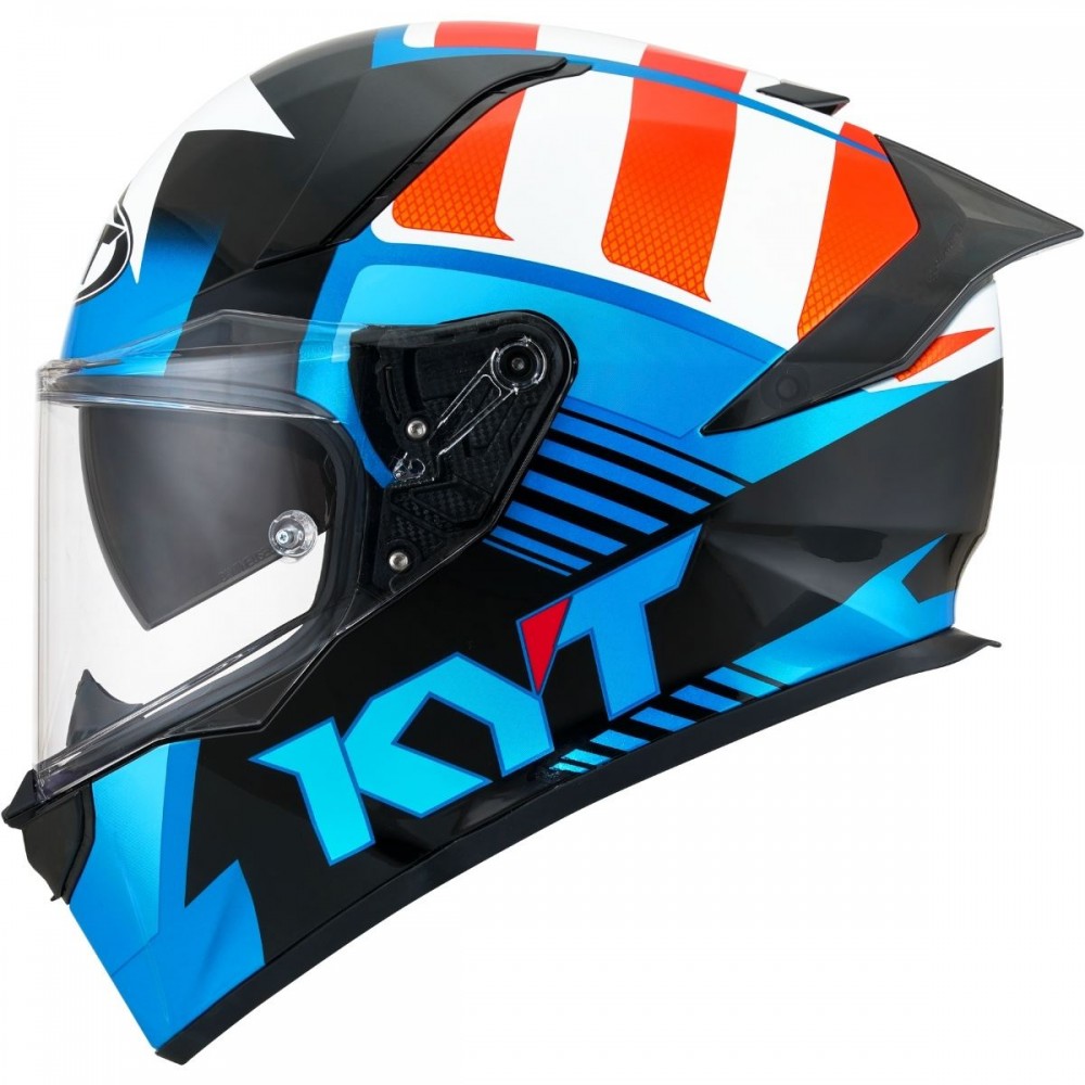 CAPACETE KYT R2R STRAIGHT AZUL/PRETO/VERMELHO