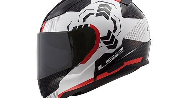 CAPACETE LS2 FF353 RAPID GHOST BRANCO/ PRETO/ VERMELHO