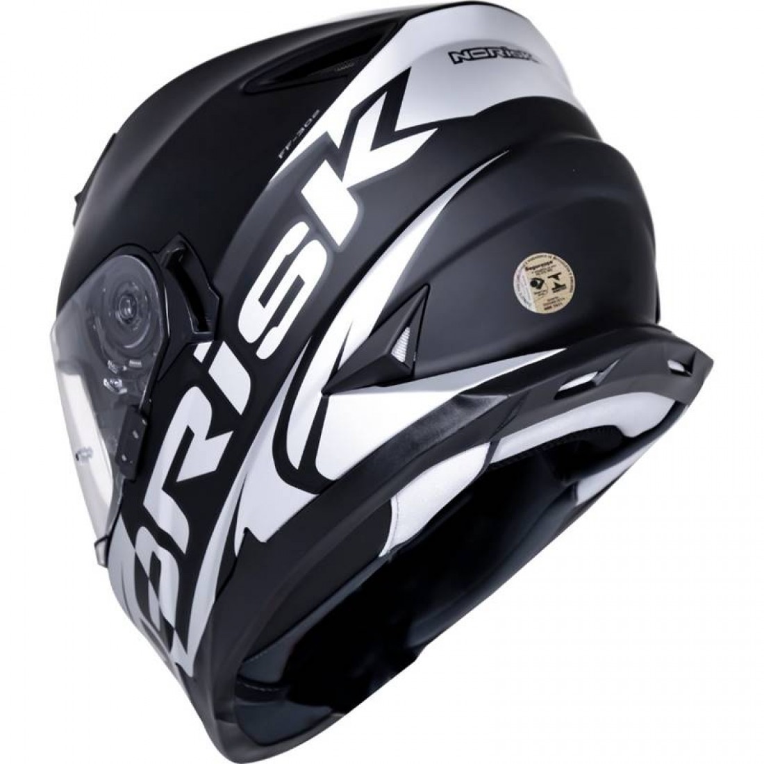 CAPACETE NORISK FF302 MANTY - PRETO/CINZA FOSCO